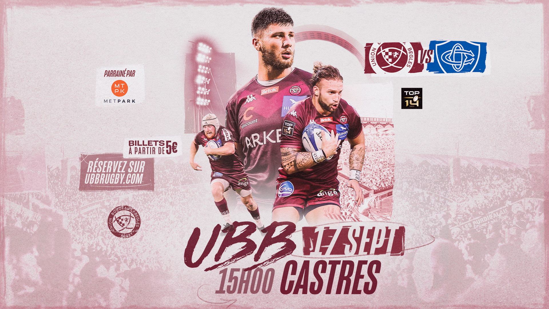 UBB - Castres : billetterie ouverte ! - Toutes les actus