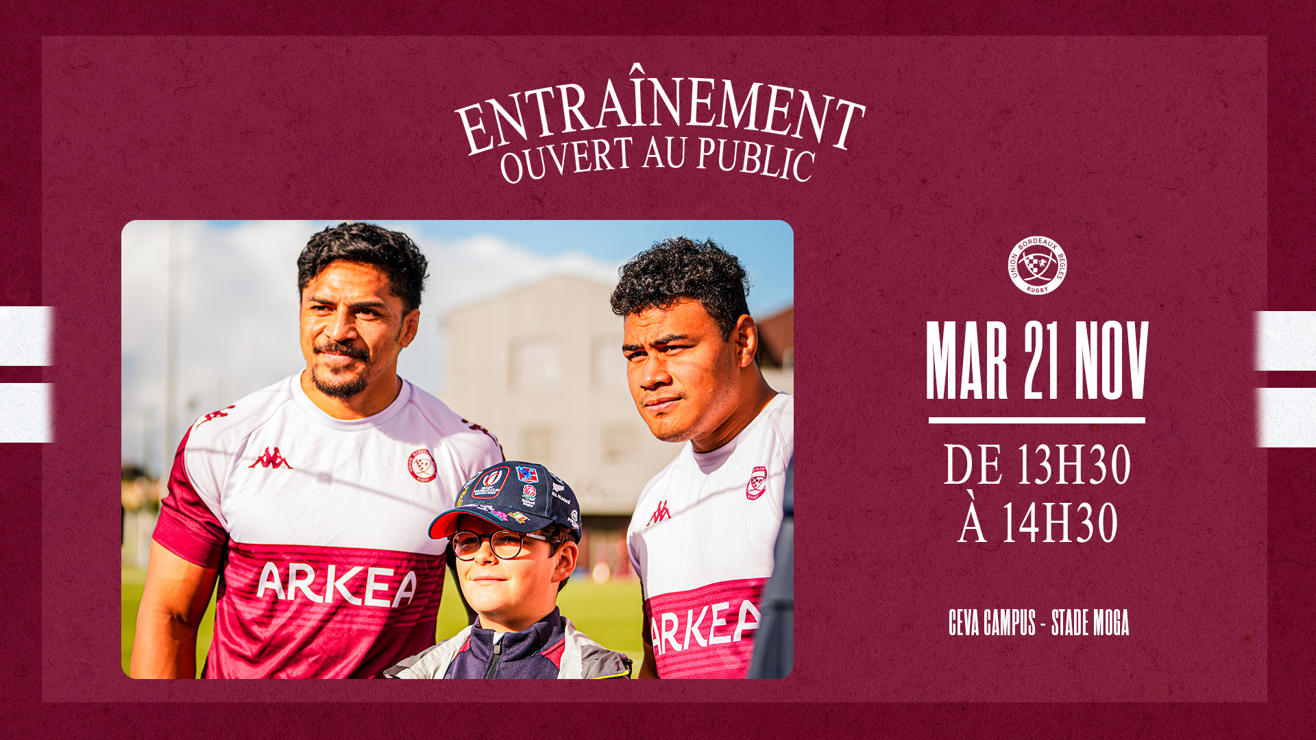 Entraînement ouvert au public mardi 21 novembre - Actualités - Union ...